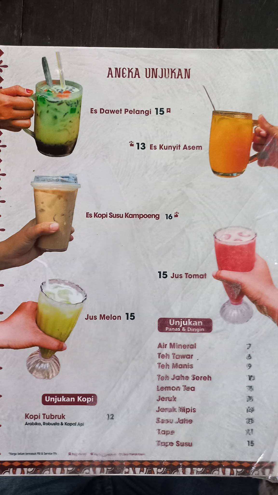 Меню ресторана Kandang Ingkung Resto & Kopi, Balecatur, RT.01